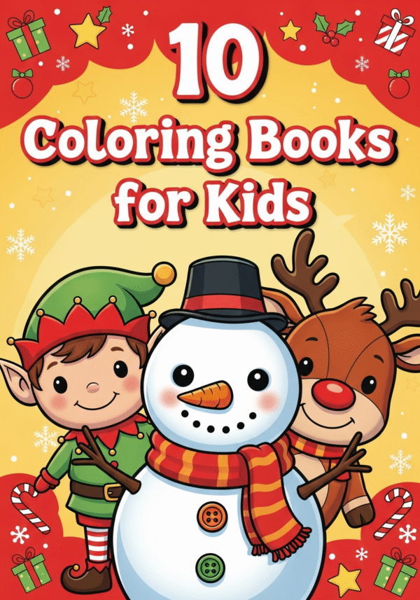 🎄 Christmas Coloring Bundle for Kids – 500+ Holiday Pages (Instant ...