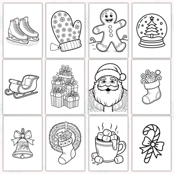 🎄 Christmas Coloring Bundle for Kids – 500+ Holiday Pages (Instant ...